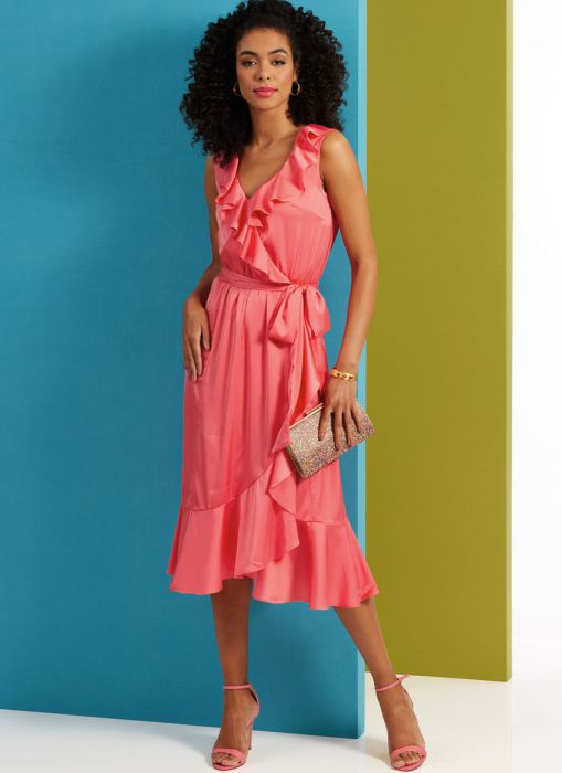 Schnittmuster Retro Wickelkleid Simplicity 7753 - Maschinensticken ...