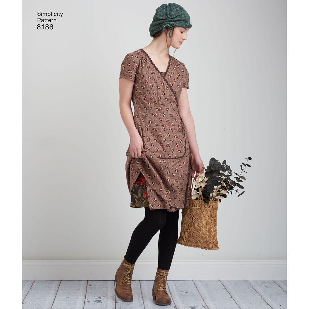 7933 Simplicity Schnittmuster Tunika Minikleid - Maschinensticken ...