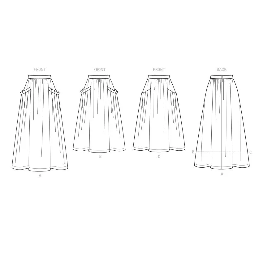 Simplicity Schnittmuster Rock 9180 - Maschinensticken, Nähen ...