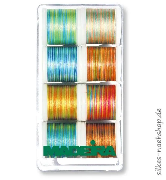 MADEIRA Stickgarn-Set MULTICOLOR 8er-Box - Madeira Garne ...
