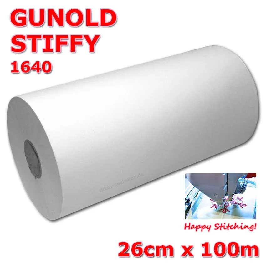 Stickvlies abreißbar Gunold STIFFY 1640 weiß 100mx26cm ...
