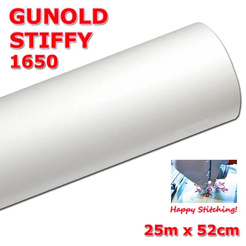 Gunold Stiffy 1650 Stickvlies Rolle abreißbar weiß 25m ...